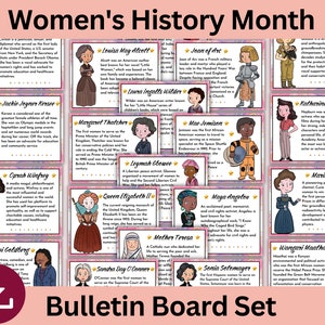 Printable Women's History Month Biography Bulletin Board | Famous Women ...
