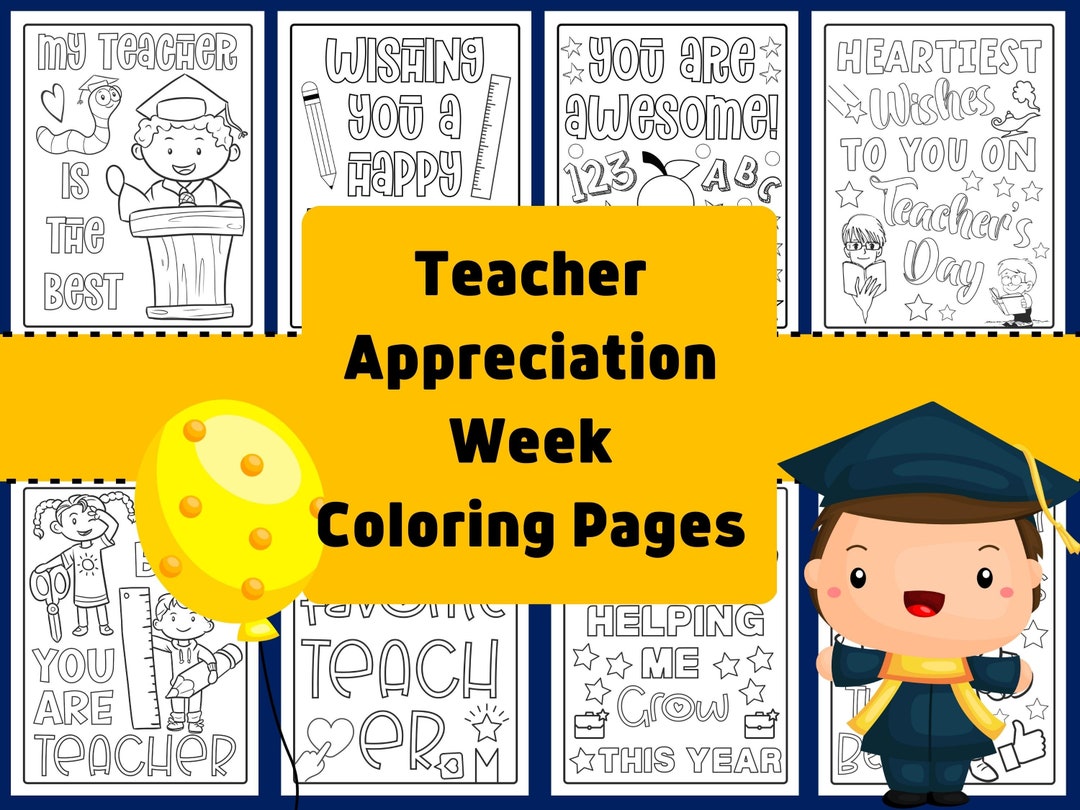 Teacher Appreciation Week Coloring Pages | Teacher Appreciation ...