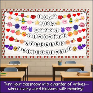 Fruit of the Spirit Bracelet Bulletin Board Craft - End of Year ...