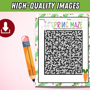 Printable Spring Maze Worksheets | Springtime Mazes | April Activities ...
