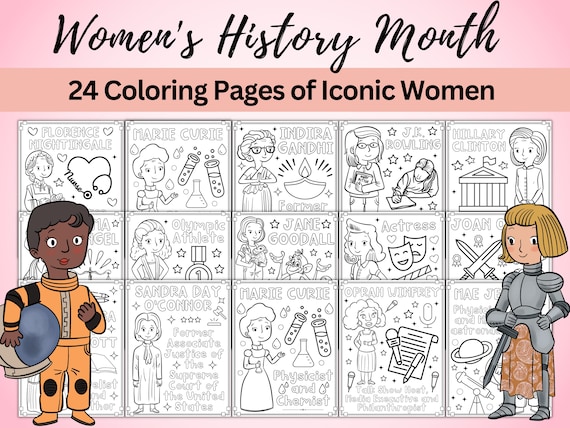 Women In History Coloring Pages