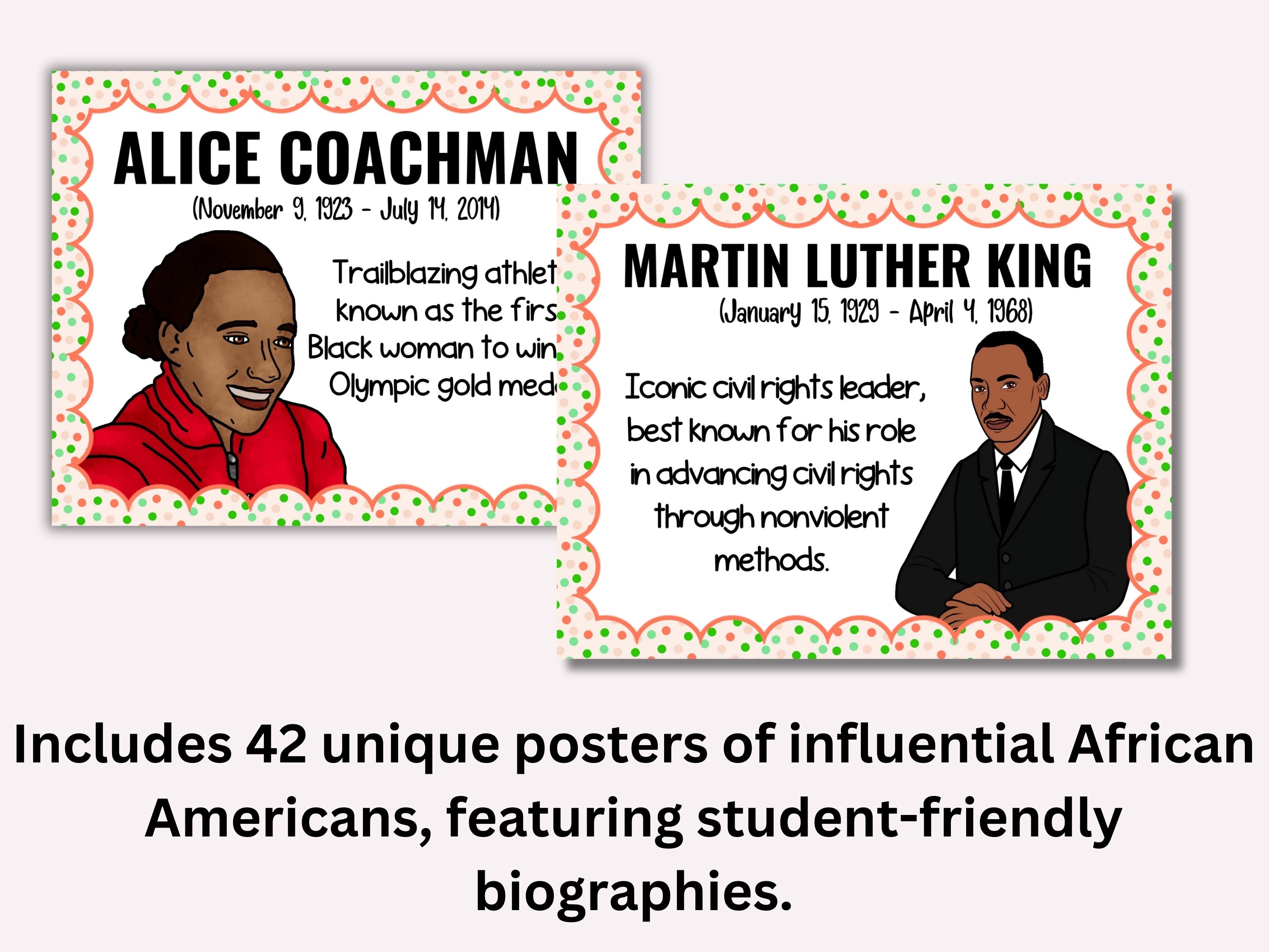 Black History Month Classroom Bulletin Board Set 42 Iconic Figures ...