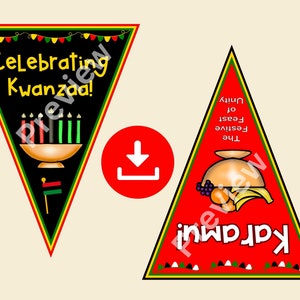 Kwanzaa Principles Banners – Classroom Decor, Set of 24 (PDF Download ...