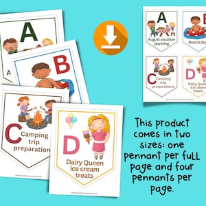 ABC Countdown to Summer Bulletin Board | Alphabet Countdown Pennants ...