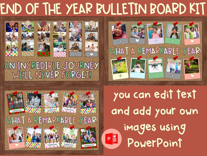 Photo Frame Memories End of the Year Bulletin Board Display Kit ...
