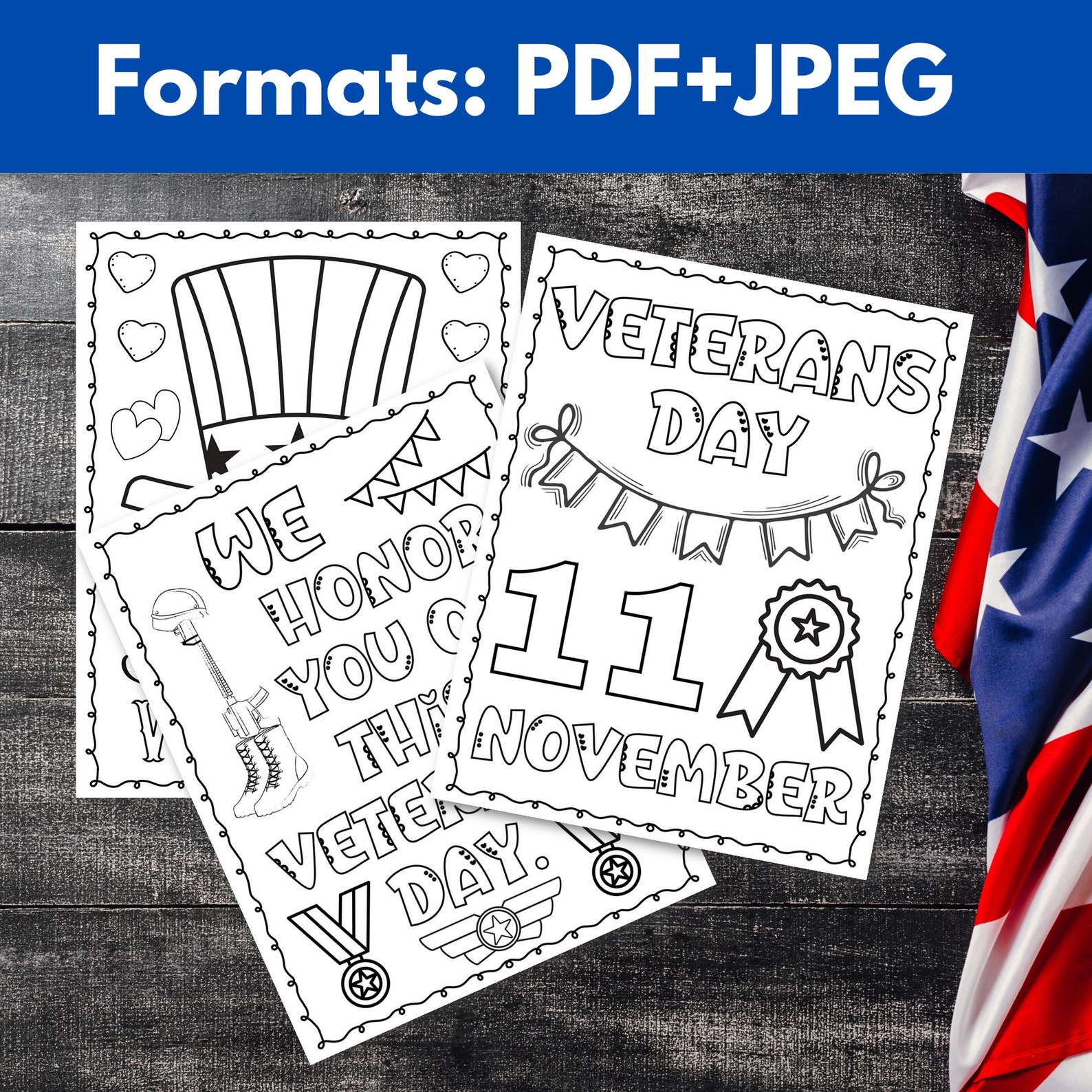 Patriotic Veterans Day Coloring Pages Patriotic Veterans Day Coloring ...
