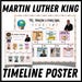 Martin Luther King Jr Timeline Poster | MLK Day Classroom Decor (PDF ...