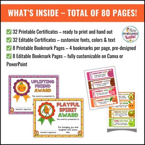 Fruits of the Spirit Silly End of Year Student Awards Editable Canva ...