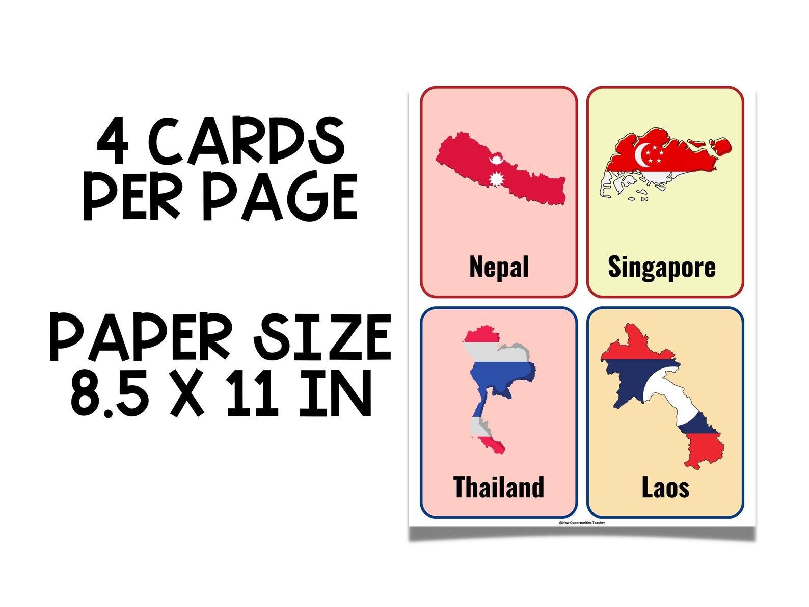 Printable Asian American & Pacific Islander Heritage Month Countries ...