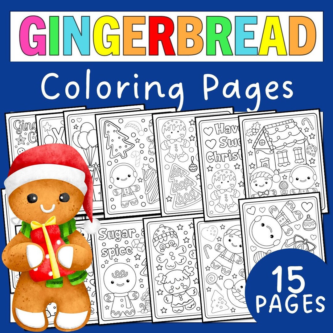 Gingerbread Man Coloring Pages | Gingerbread House Coloring Sheets ...