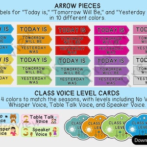 Classroom Calendar Display and Weather Station, Calendar Bulletin Board ...