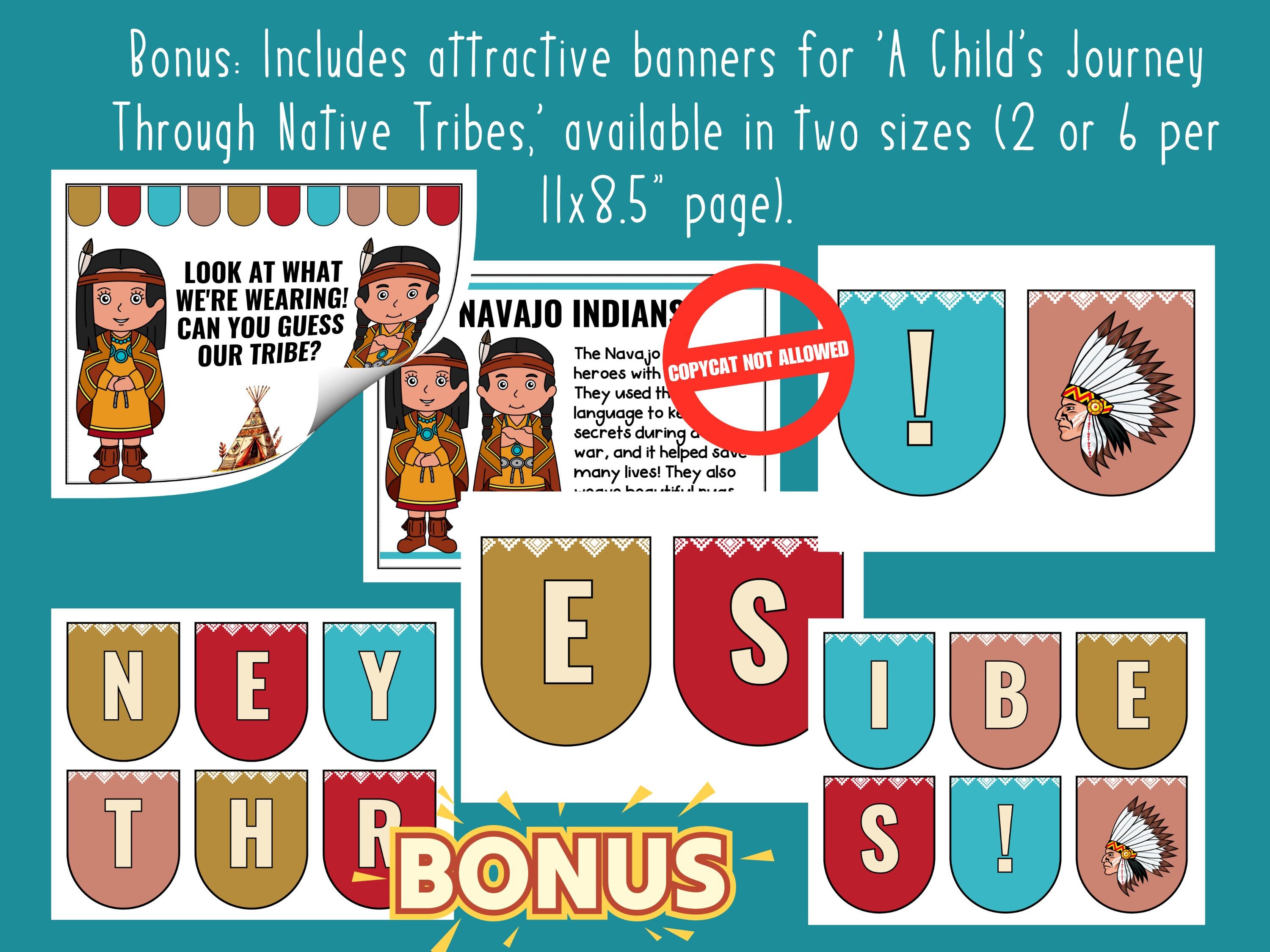A Childs Journey Through Native Tribes Interactive Posters - Etsy