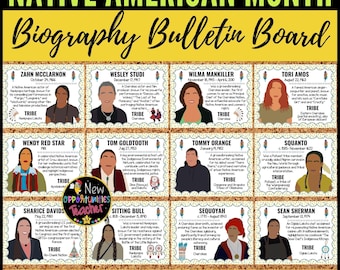 Native American Heritage Month Posters – Famous Indigenous Biographies ...