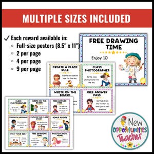 No Cost Student Reward Coupons – Class Reward Incentives EDITABLE ...