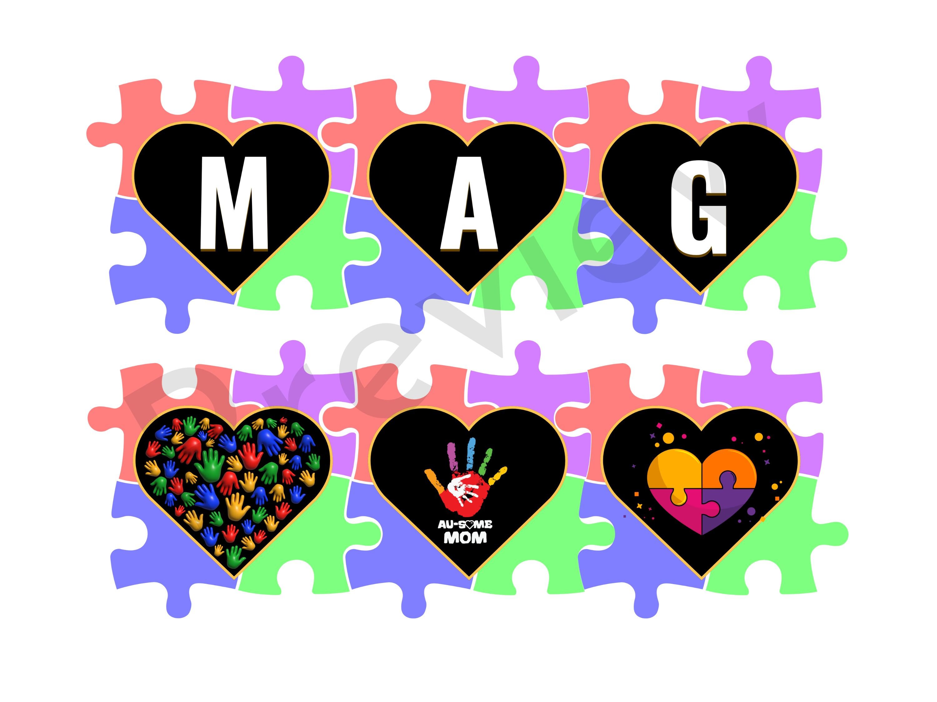 Autism Awareness Month Bulletin Board, Puzzle Banners, April Classroom ...