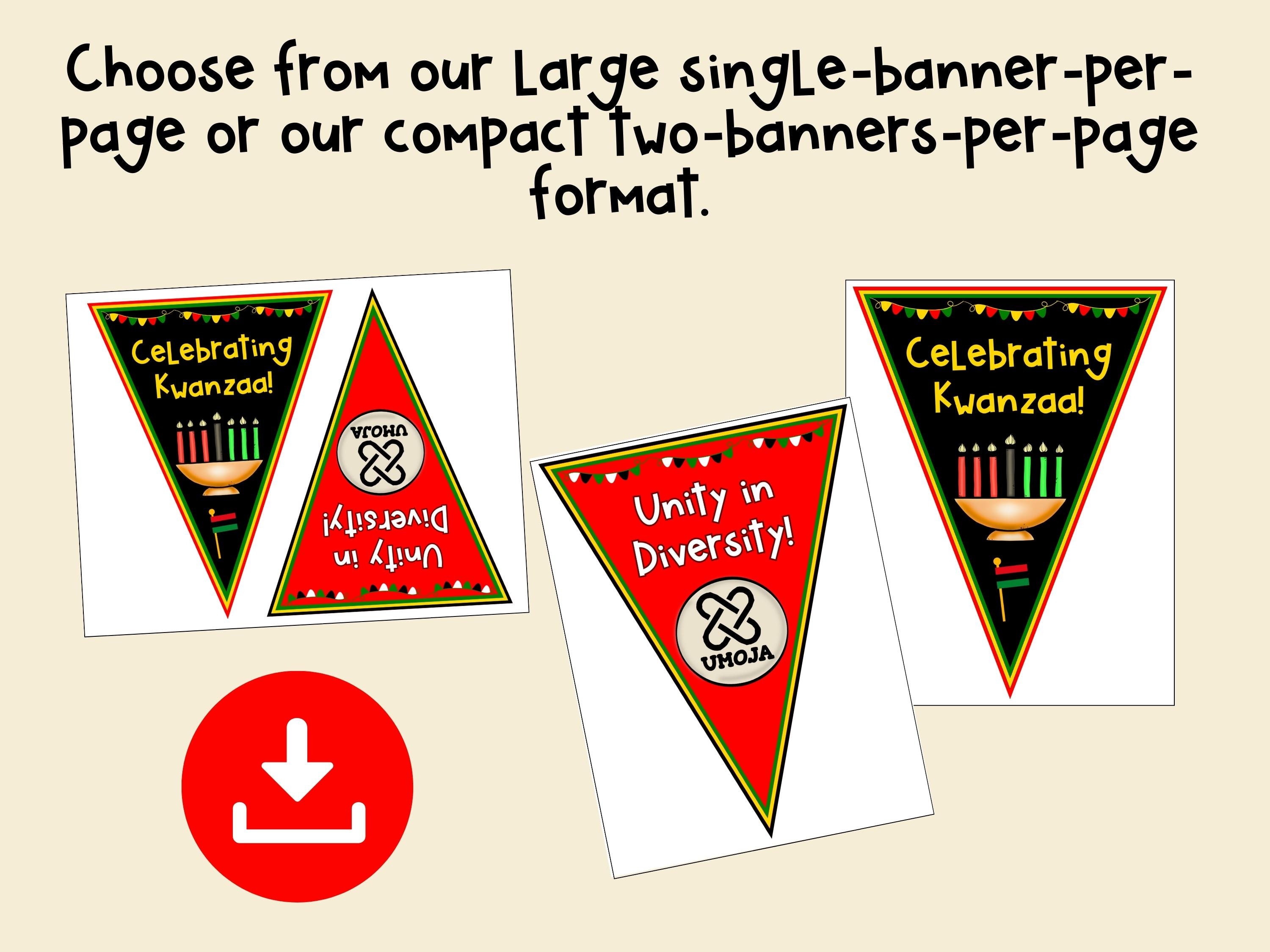 Kwanzaa Principles Banners – Classroom Decor, Set of 24 (PDF Download ...