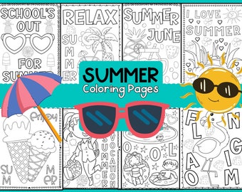 Printable Fun Fruits Coloring Pages for Kids Summer Coloring - Etsy
