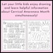 Cervical Awareness Month Coloring Pages Cervical Awareness Coloring ...