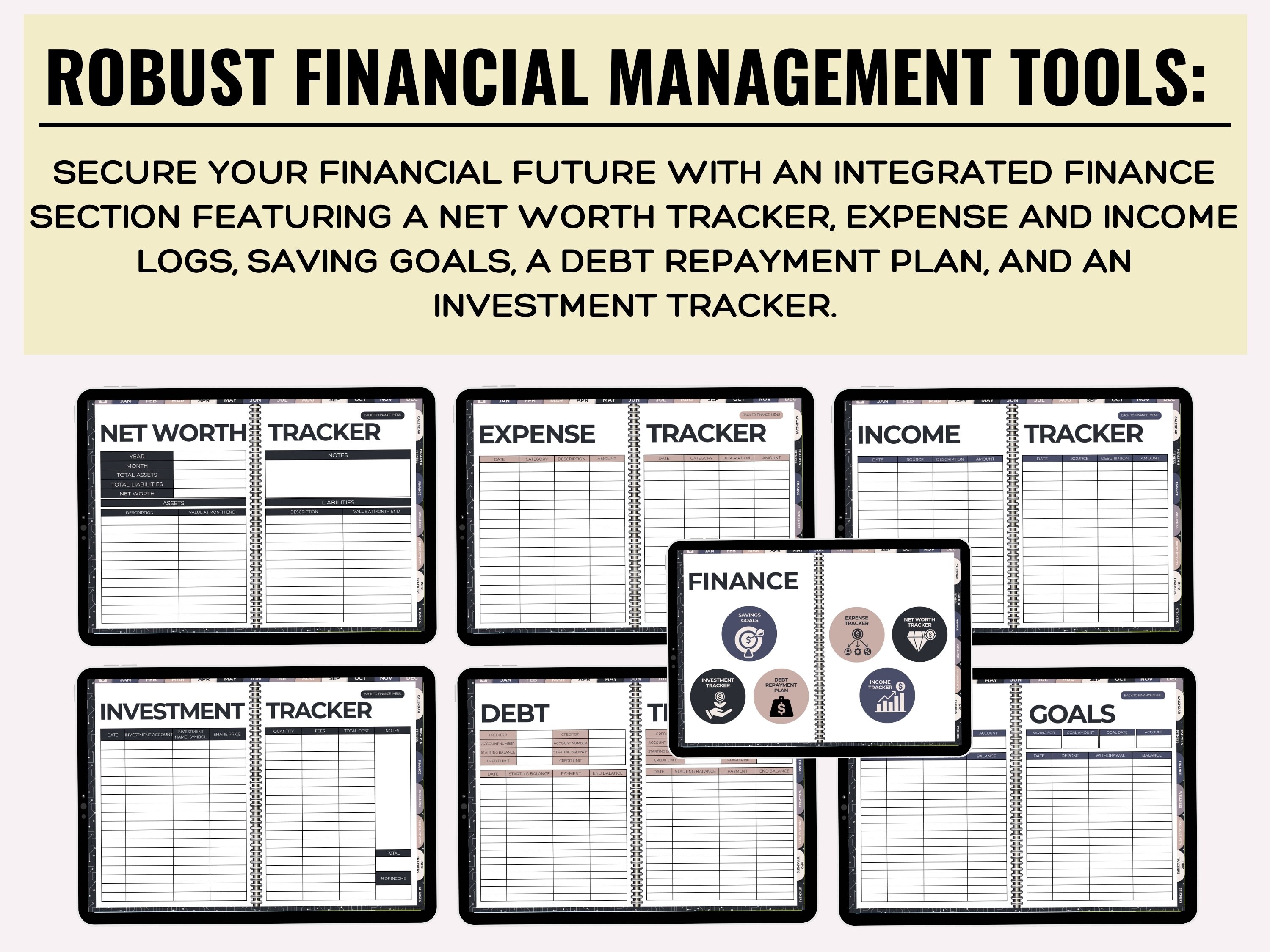 2024 Productivity Digital Planner for Innovators Hyperlinked Monthly ...