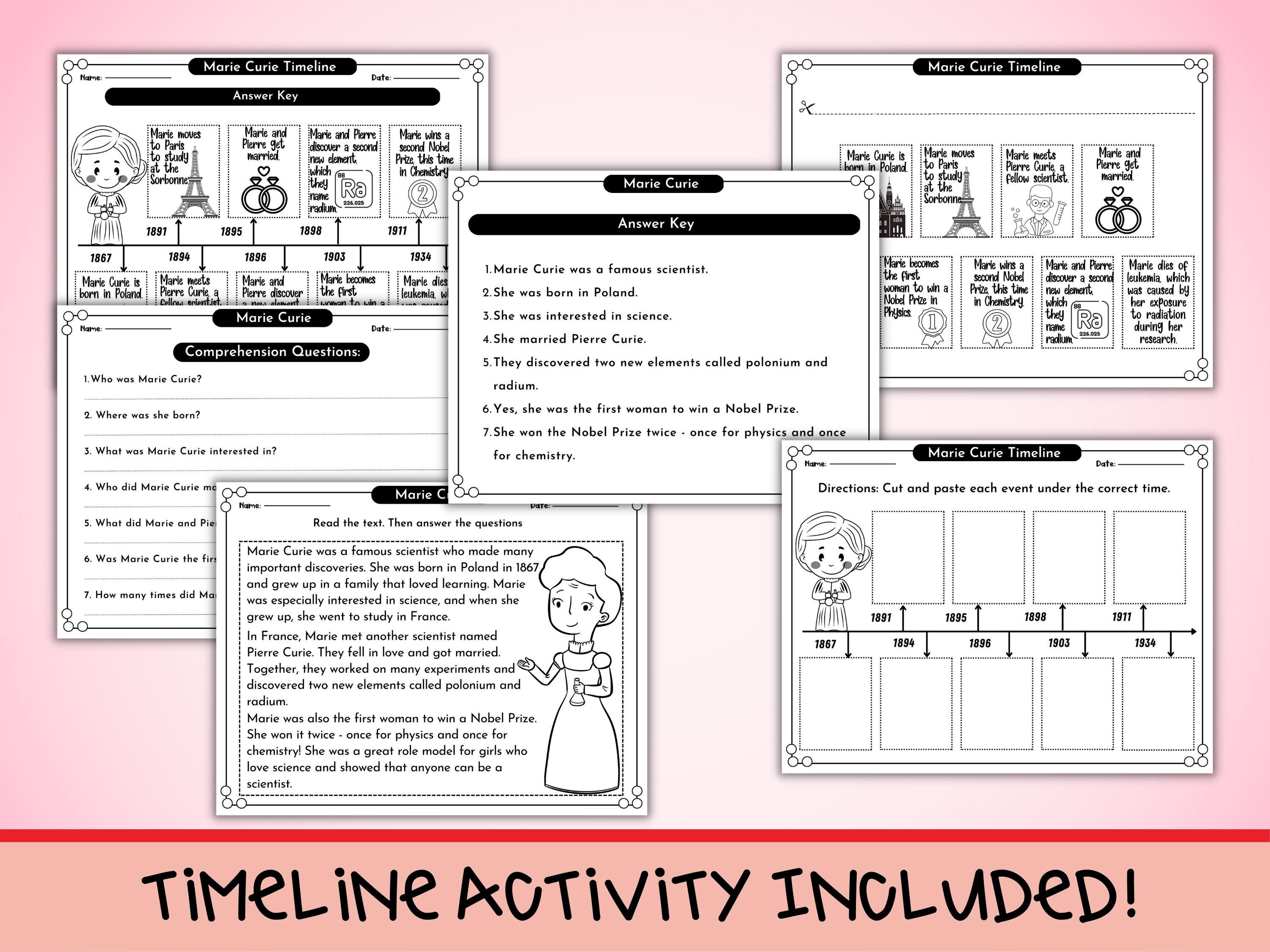 Marie Curie Reading Comprehension Passage Women History Month ... Marie Curie Reading Comprehension Passage Women History Month ...
