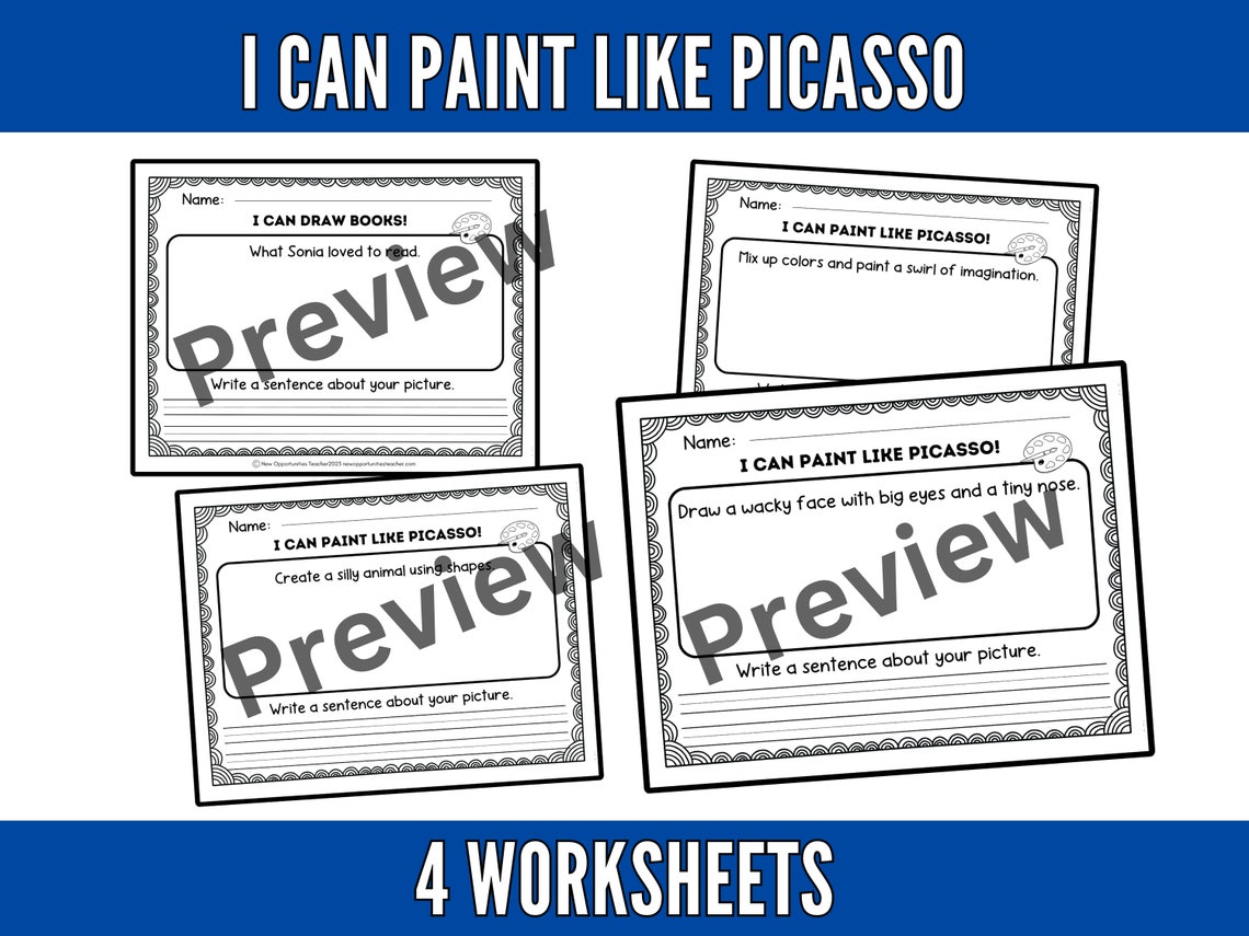 Pablo Picasso Reading Comprehension Passages Timeline Vocabulary ...