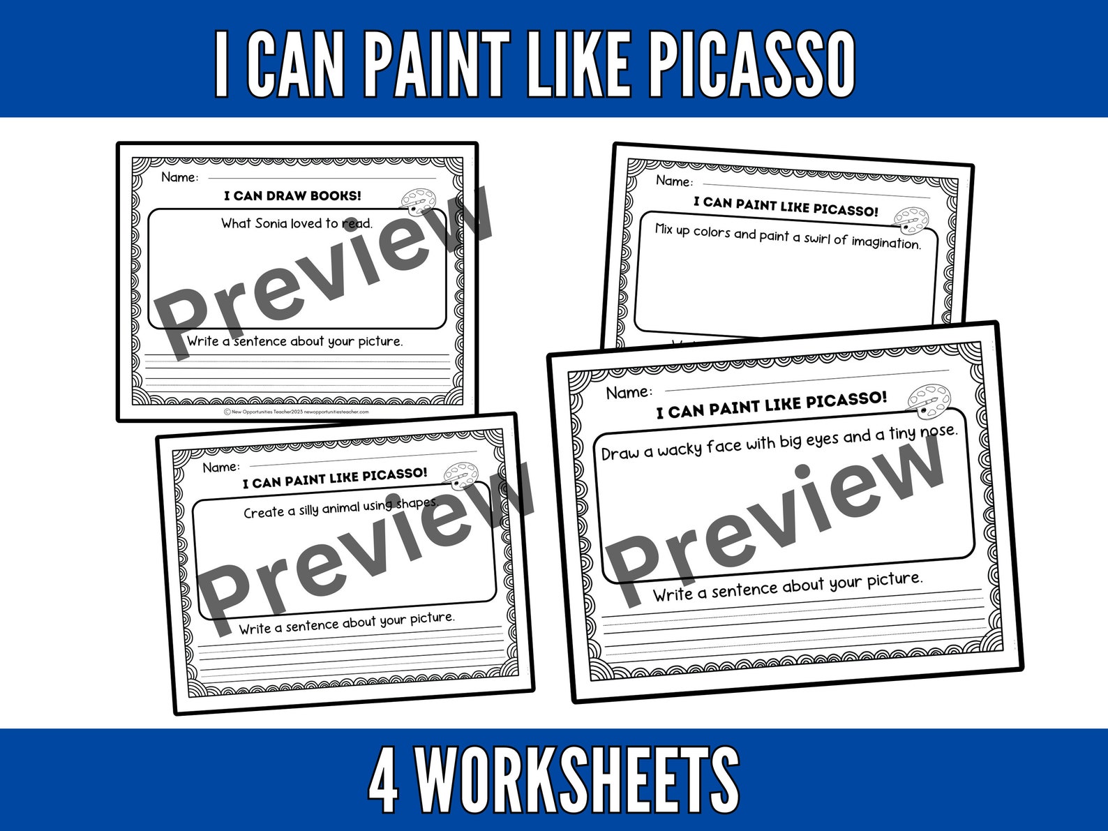 Pablo Picasso Reading Comprehension Passages Timeline Vocabulary ...
