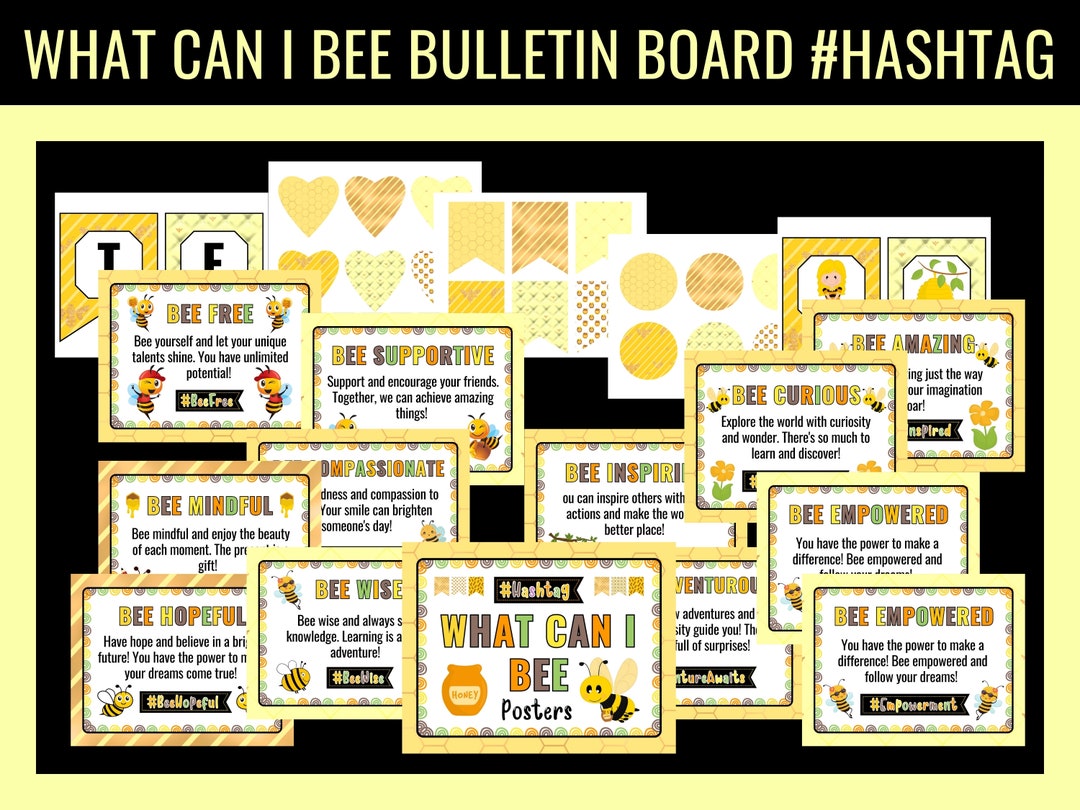 What Can I Bee Bulletin Board, Pretty Back to School Classroom Decor ...
