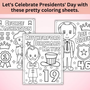 Printable Presidents' Day Coloring Pages | Presidents' Day Coloring ...