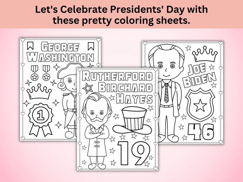 Printable Presidents' Day Coloring Pages | Presidents' Day Coloring ...