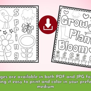 Printable Spring Easter Coloring Pages | Springtime Coloring Sheets ...