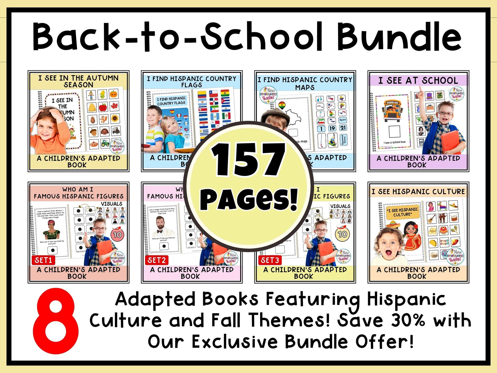 Autumn Adapted Book, Special Education, Interactive Learning (digital ...