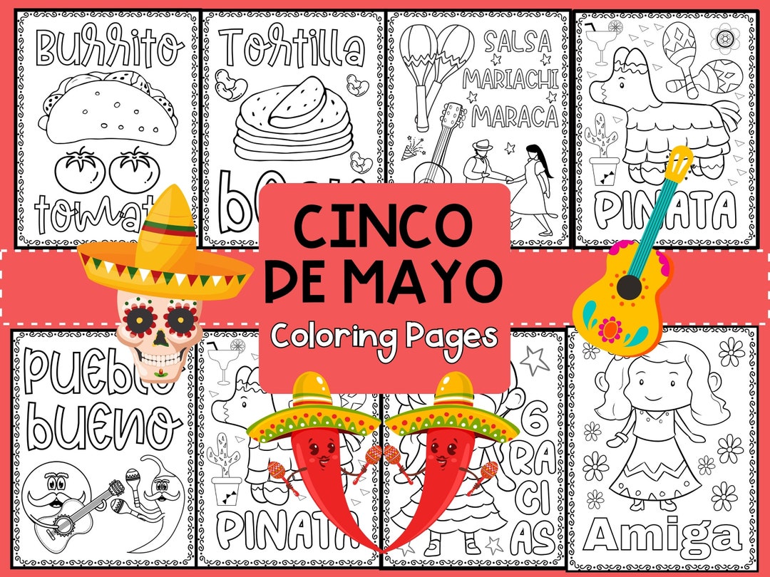 Printable Cinco De Mayo Coloring Sheets | 20 Pretty Cinco De Mayo ...