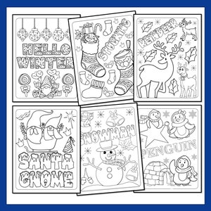 Set of 20 Christmas Coloring Pages | Printable Christmas Coloring ...