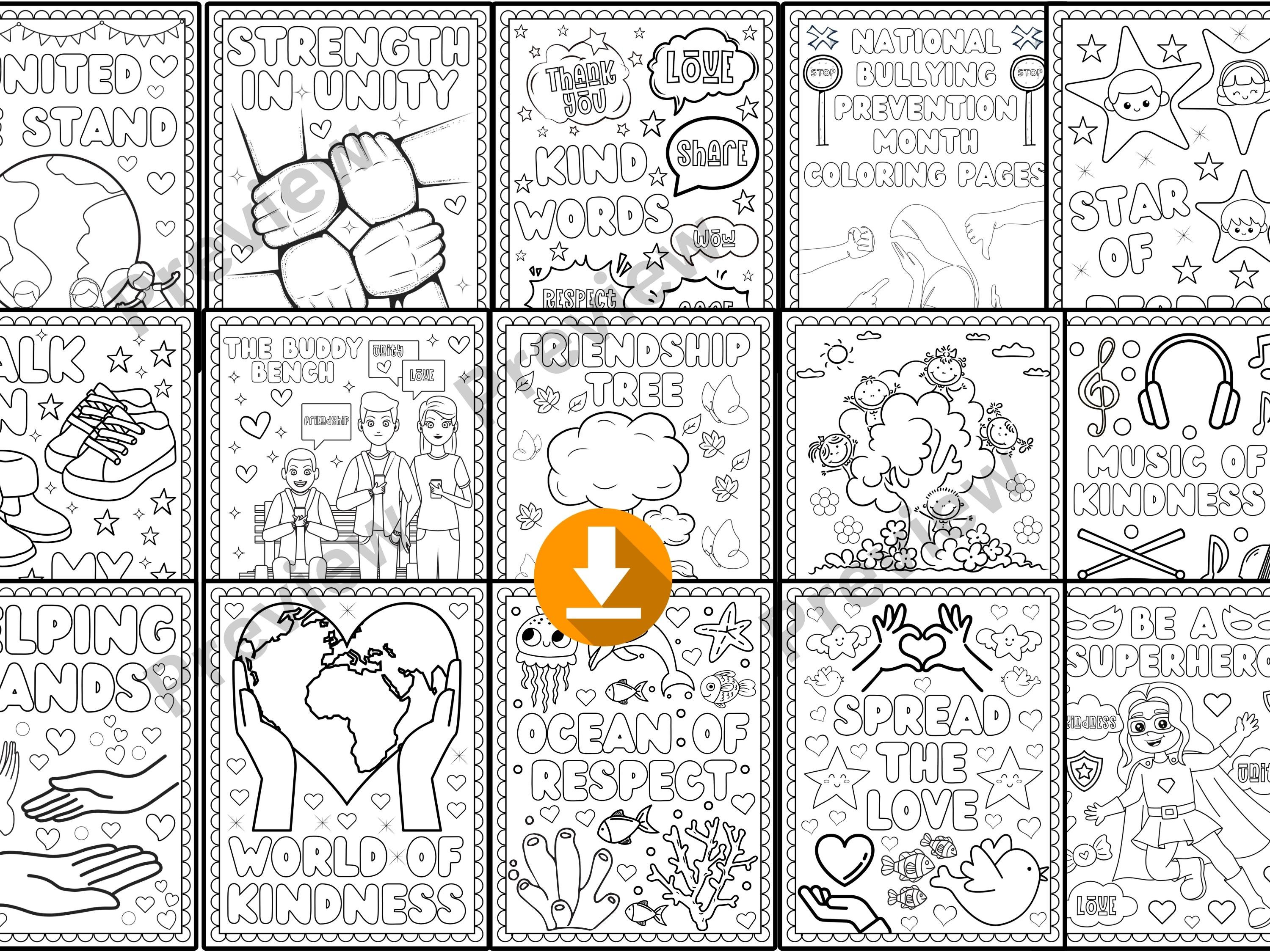 Anti Bullying Coloring Pages [2025]