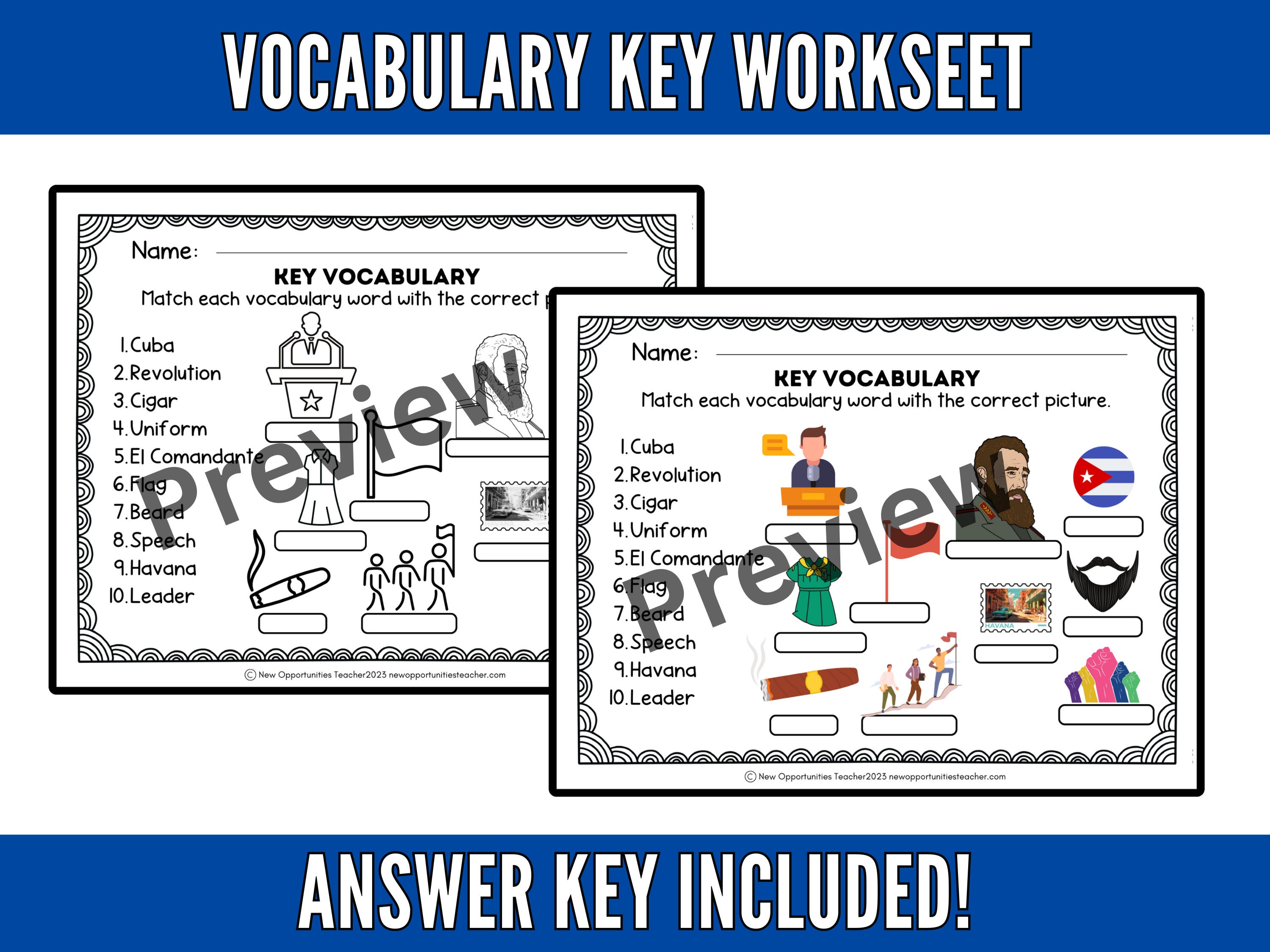 Fidel Castro Reading Comprehension Passages Timeline Vocabulary ...