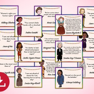 Printable Women's History Month Quote Bulletin Board | Famous Women in ...