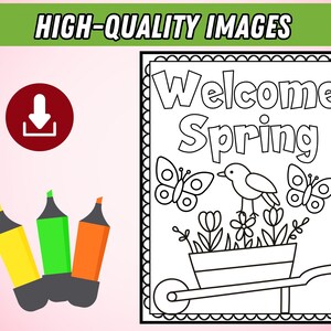 Printable Spring Easter Coloring Pages | Springtime Coloring Sheets ...