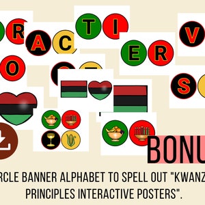 Kwanzaa Principles Interactive Bulletin Board Kit - Classroom Decor ...