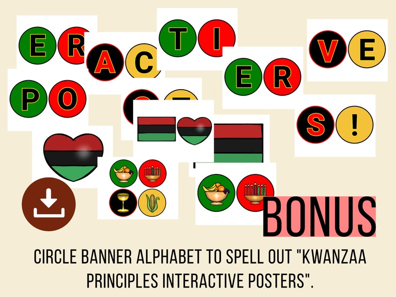 Kwanzaa Principles Interactive Bulletin Board Kit Kwanzaa Interactive ...