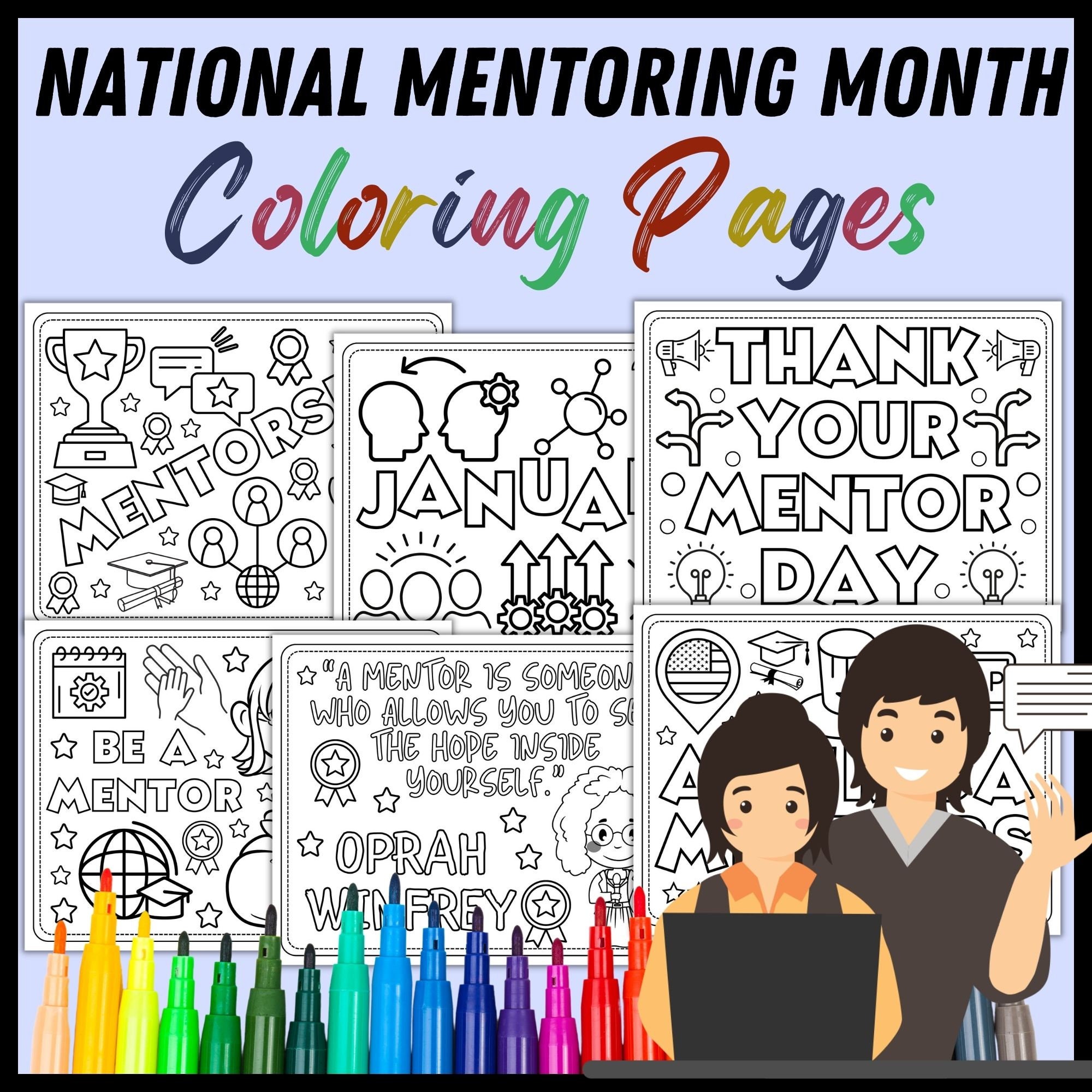 Mentoring Coloring Pages