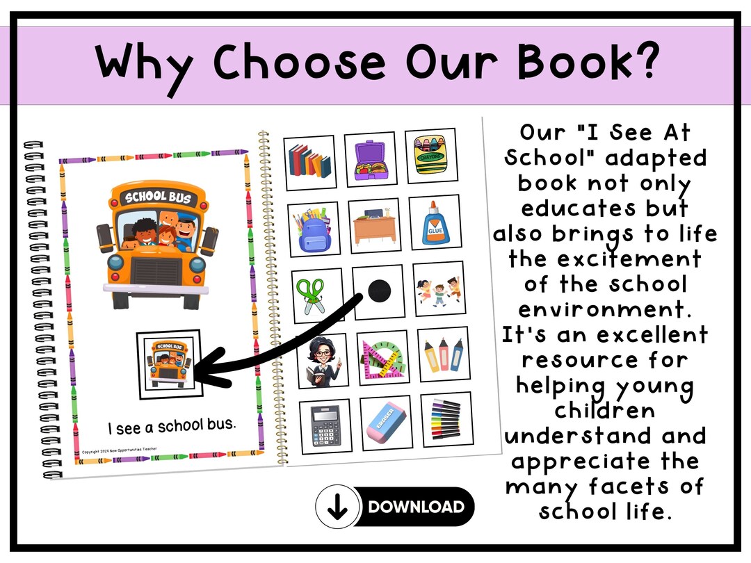 Beginning of the Year Adapted Book – Speech Therapy Activities for ...