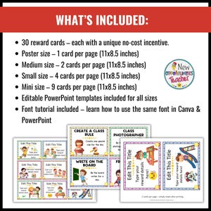 No Cost Student Reward Coupons – Class Reward Incentives EDITABLE ...