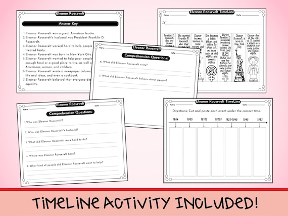 Eleanor Roosevelt Worksheets