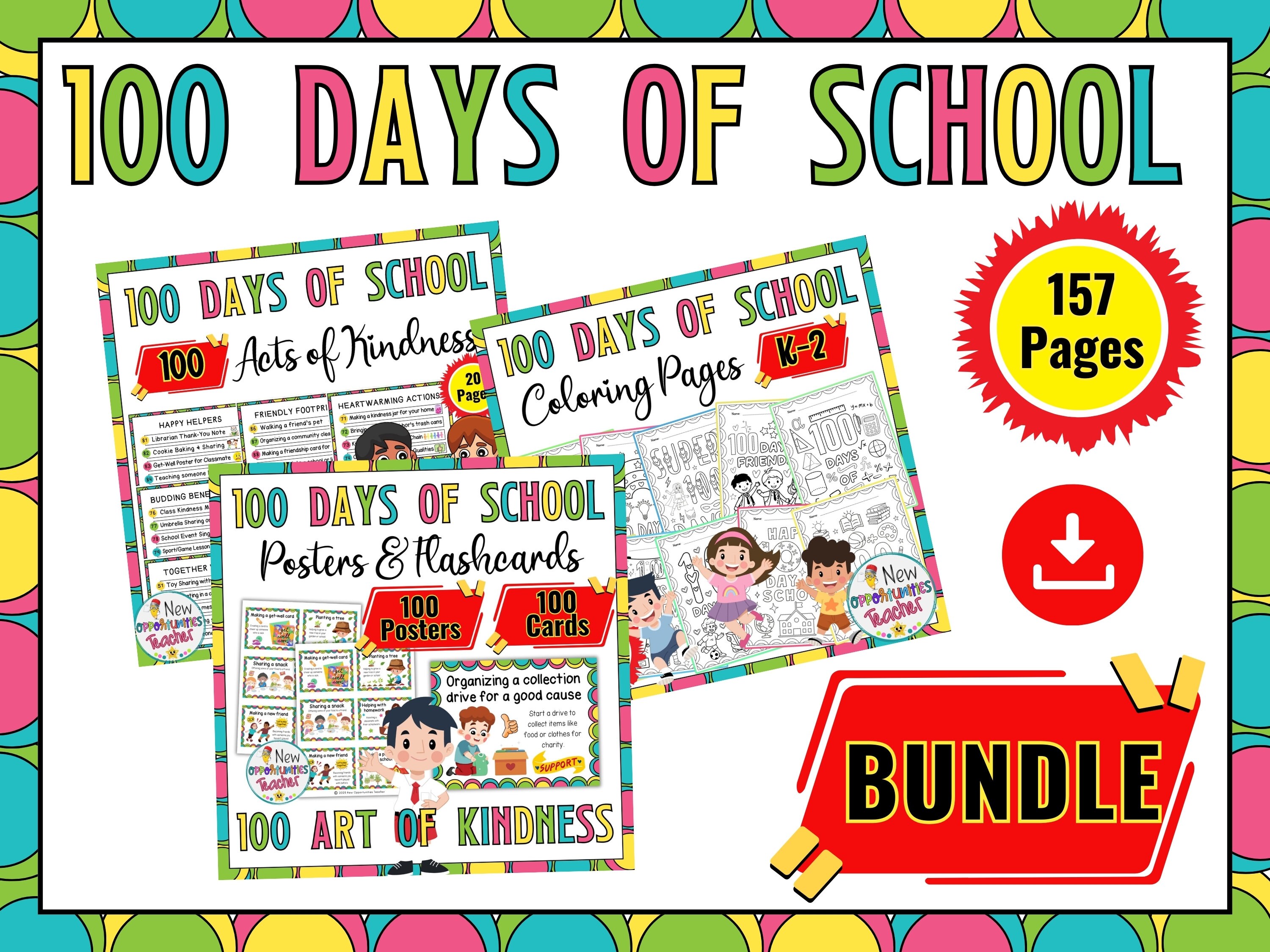 100 Days of School Coloring Pages 100th Day of School Coloring Sheets ...