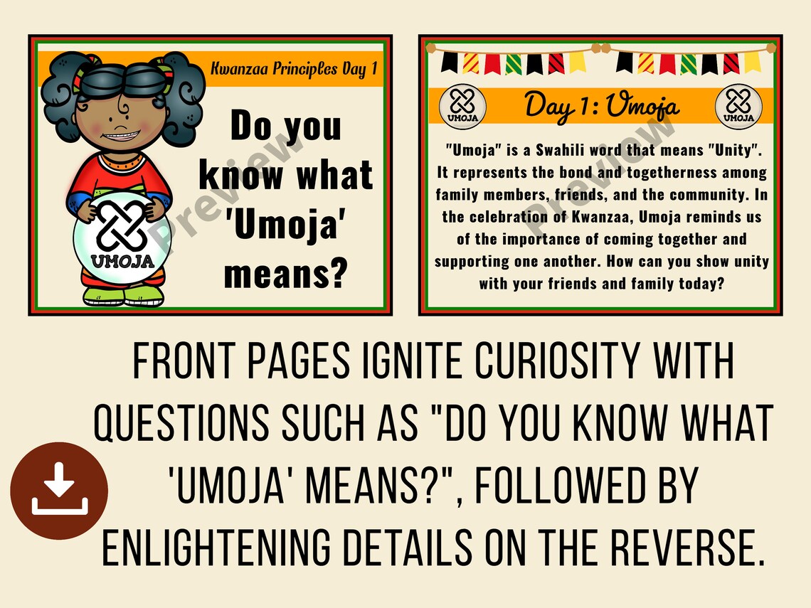 Kwanzaa Principles Interactive Bulletin Board Kit Kwanzaa Interactive ...