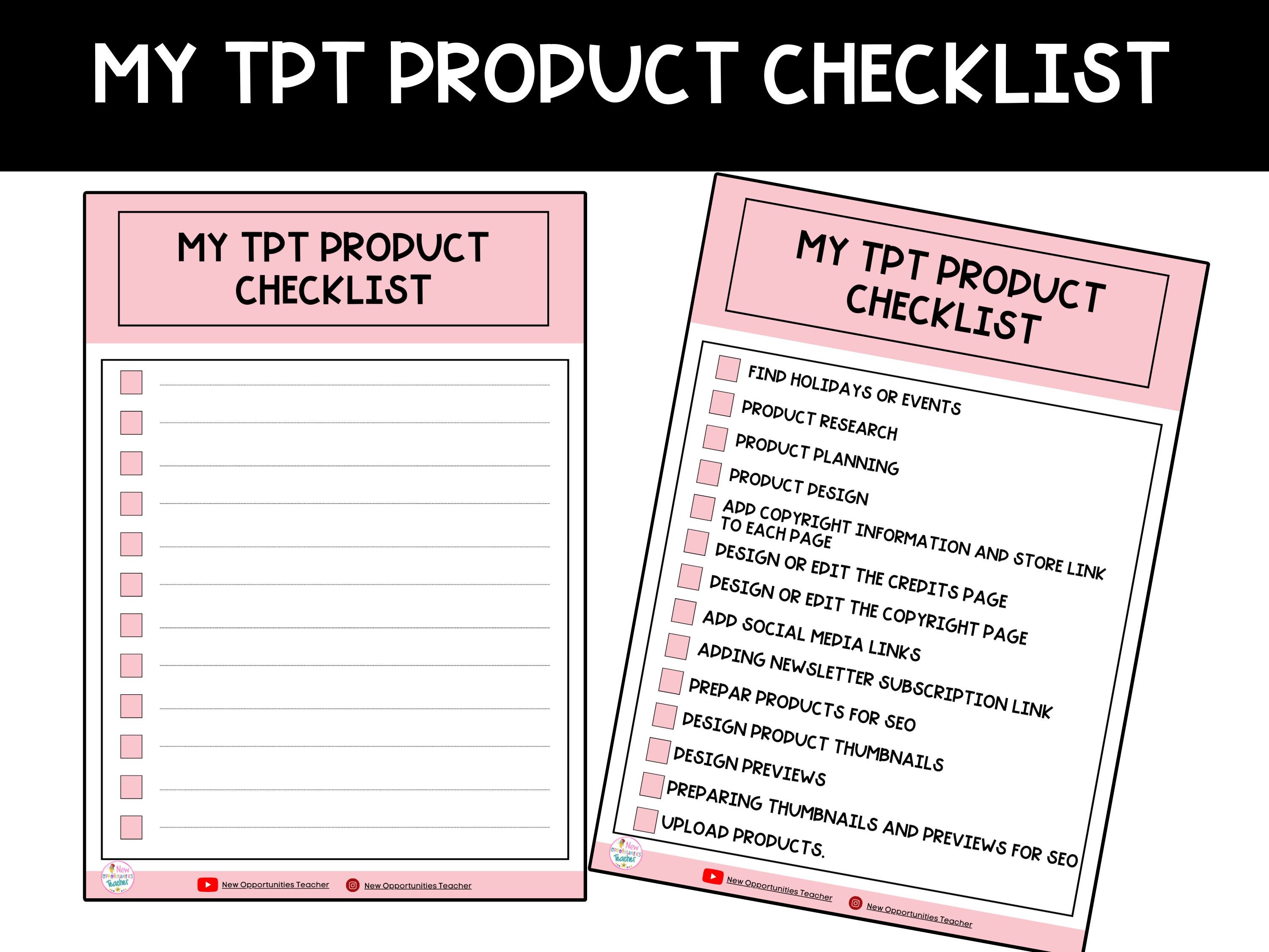 TPT Seller Planner for SEO, Product Brainstorming, Competitive Analysis ...