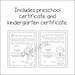 Kindergarten Graduation Coloring Pages, End of Year Activity (PDF ...