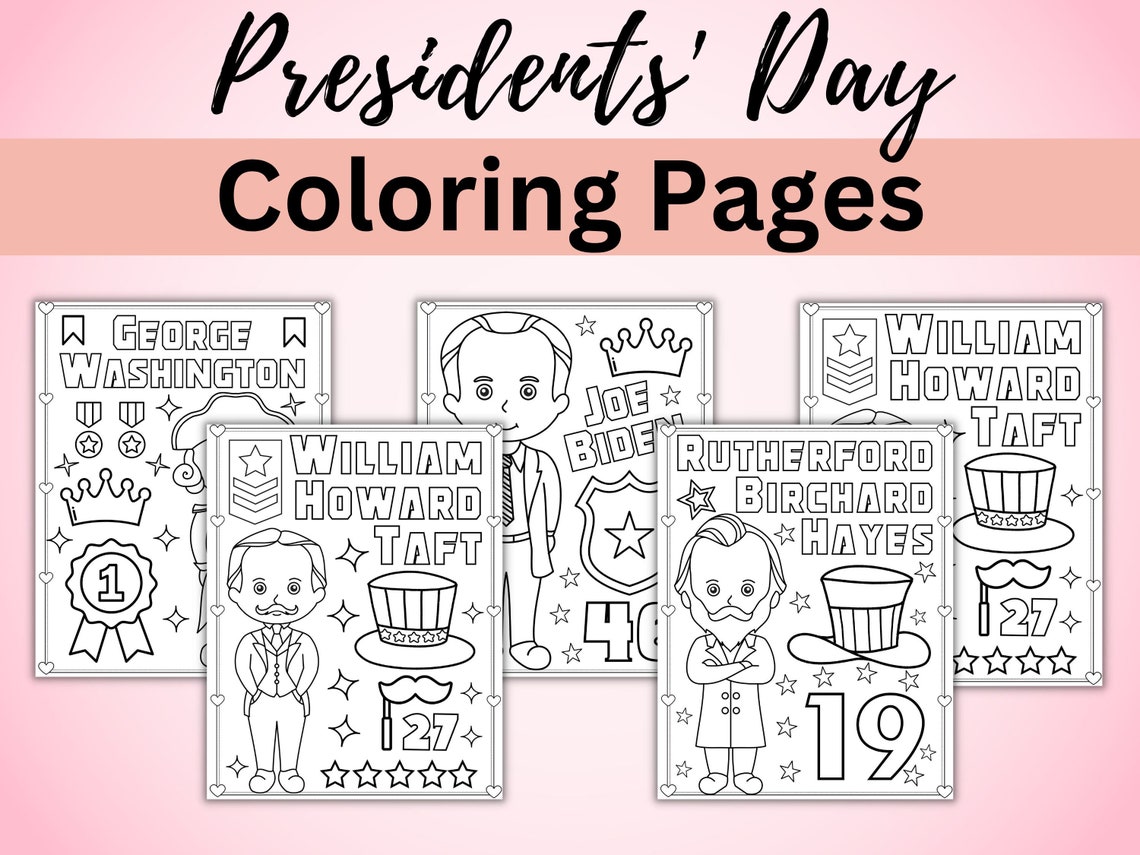Printable Presidents' Day Coloring Pages | Presidents' Day Coloring ...