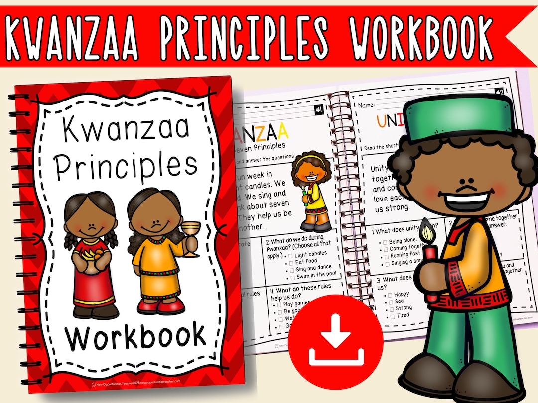 Celebrate Kwanzaa With Our Engaging Kindergarten Workbook - Kwanzaa ...