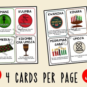 Kwanzaa Vocabulary Flashcards & Posters Set - Holidays Around the World ...